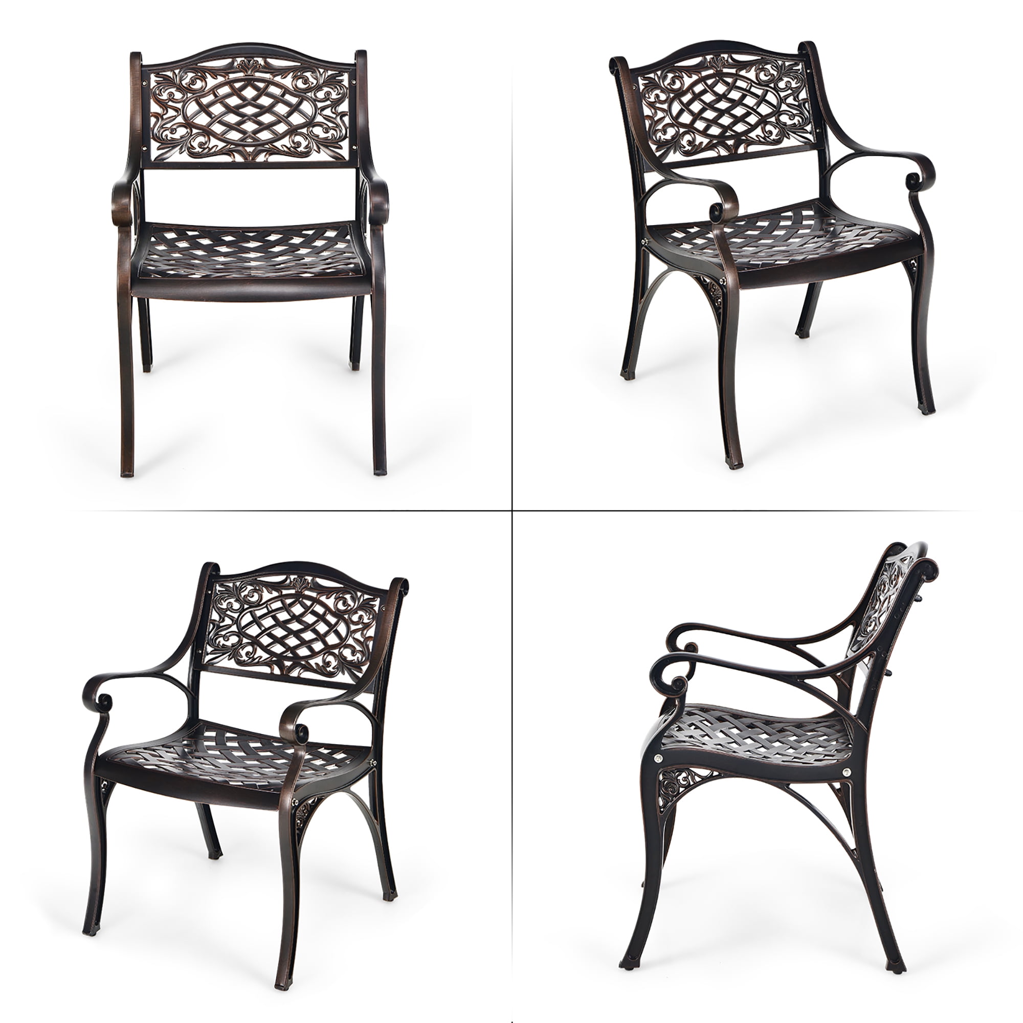 Click here for Costway 4pcs Patio Dining Bistro Chair All Weather... prices