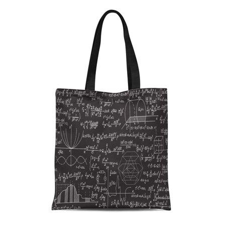 JSDART Canvas Tote Bag Math Physical Formulas Plots Equations Chalk on ...