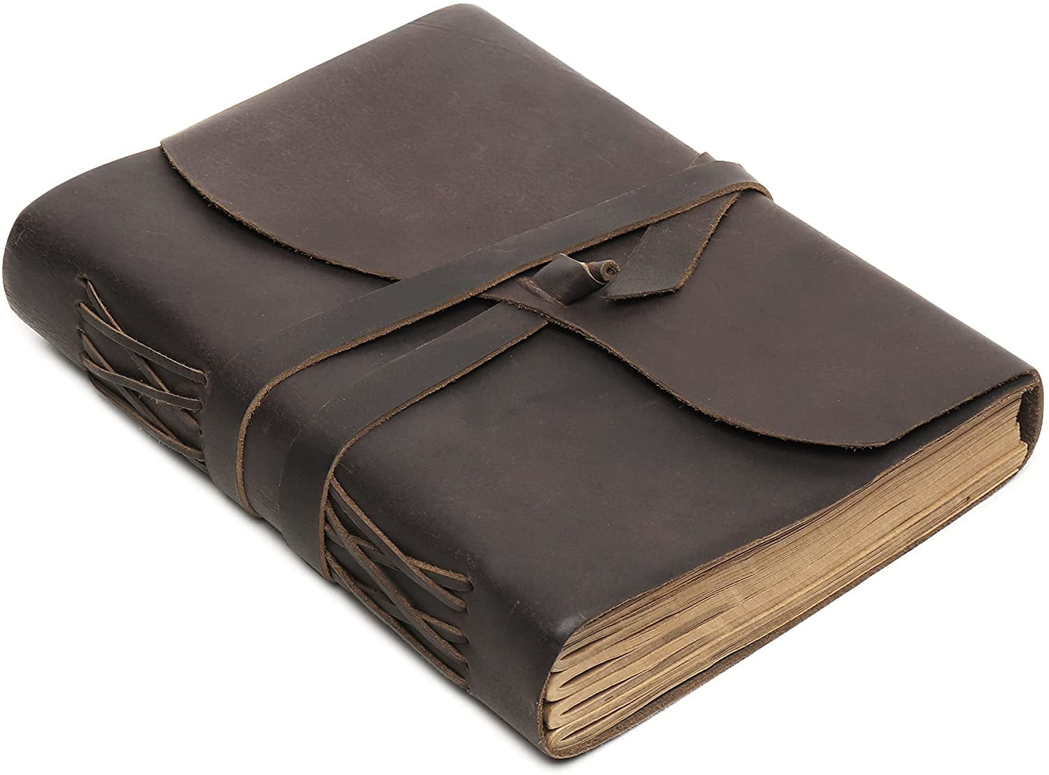 Succor Leather Writing Journal Bound Journal For Men - 8 x 6 Inches ...