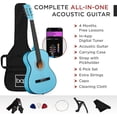 38in Beginner Acoustic Guitar Starter Kit w/Gig Bag, 6 Picks, Nylon ...