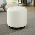 Coaster Tufted seat Swivel Ottoman - Walmart.com