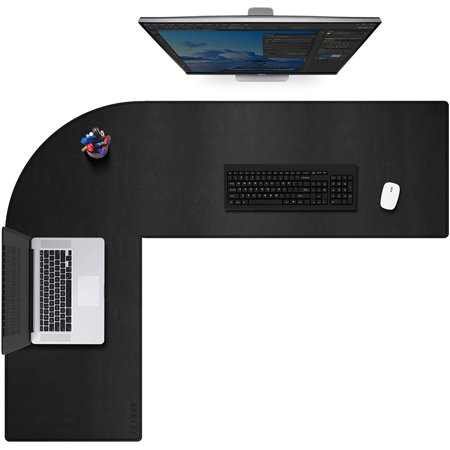 Large L Shaped Leather Desk Pad Home Office Accessories Corner Desk Mat ...