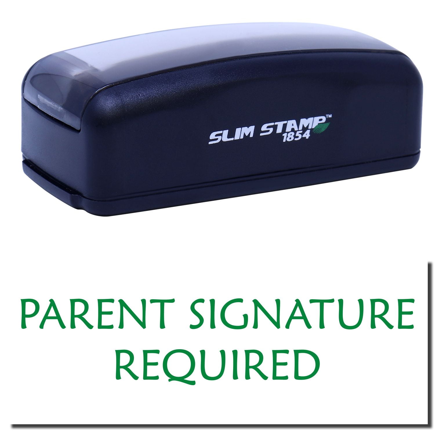 Large Pre-Inked Parent Signature Required Stamp, Slim 1854, Ultra Slim ...
