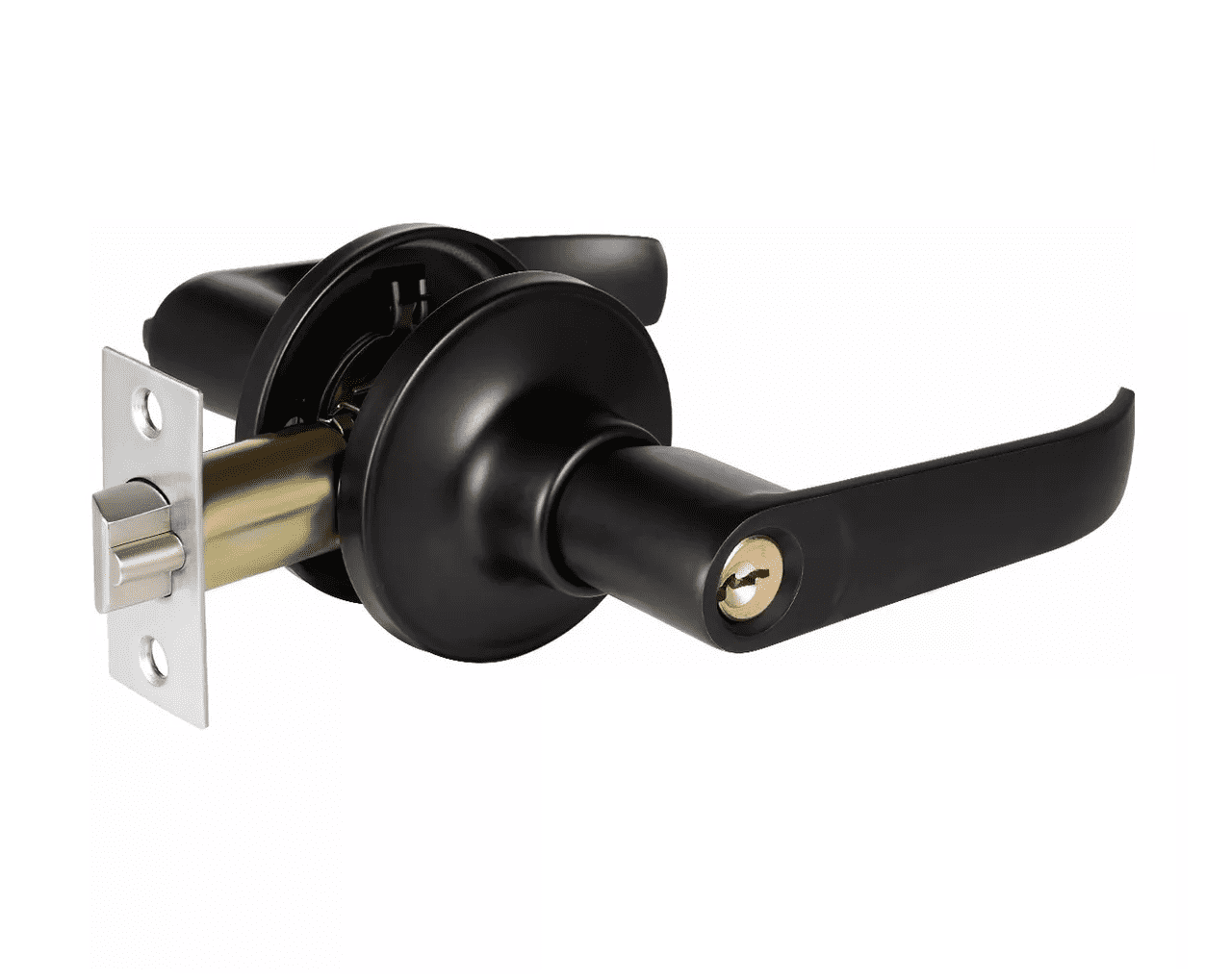 Chapas Para Puertas Cerradura Manijas Negras Con Llave Negra | Walmart en línea