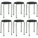 Gymax Set of 6 Portable Plastic Stack Stools Backless Classroom Seating ...