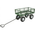 Gorilla Carts GOR400-COM Steel Garden Cart, Steel Mesh Removable Sides, 3 cu ft, 400 lb Capacity ...