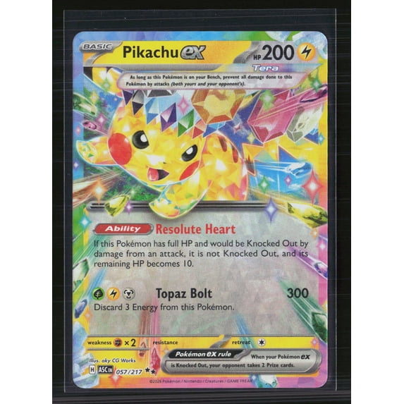Pokemon Trading Card 2026 Mega Evolution Ascended Heroes Pikachu EX ...