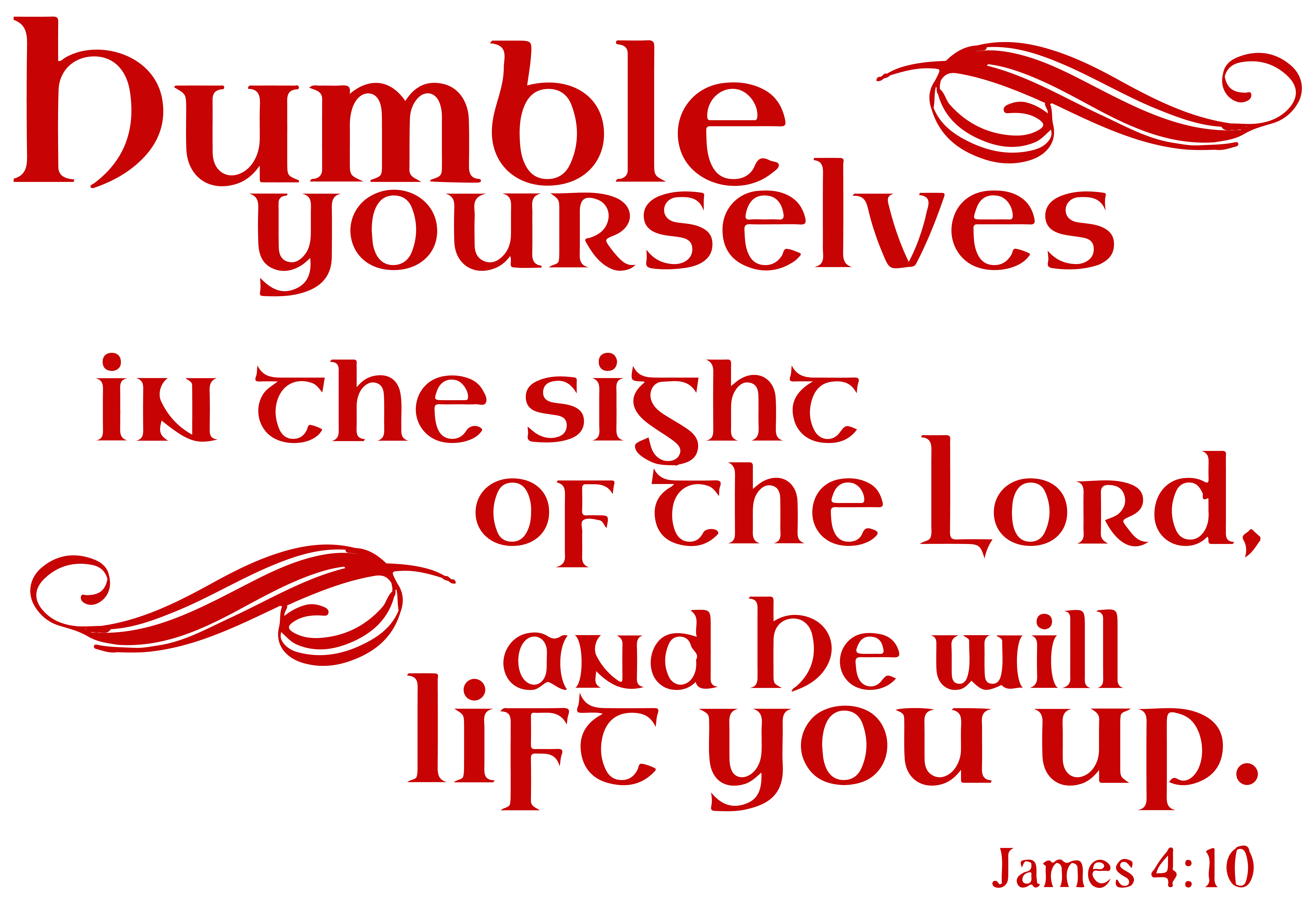 James 4:10 Humble yourselves in the sight ofâ ¦ Vinyl Decal Sticker ...