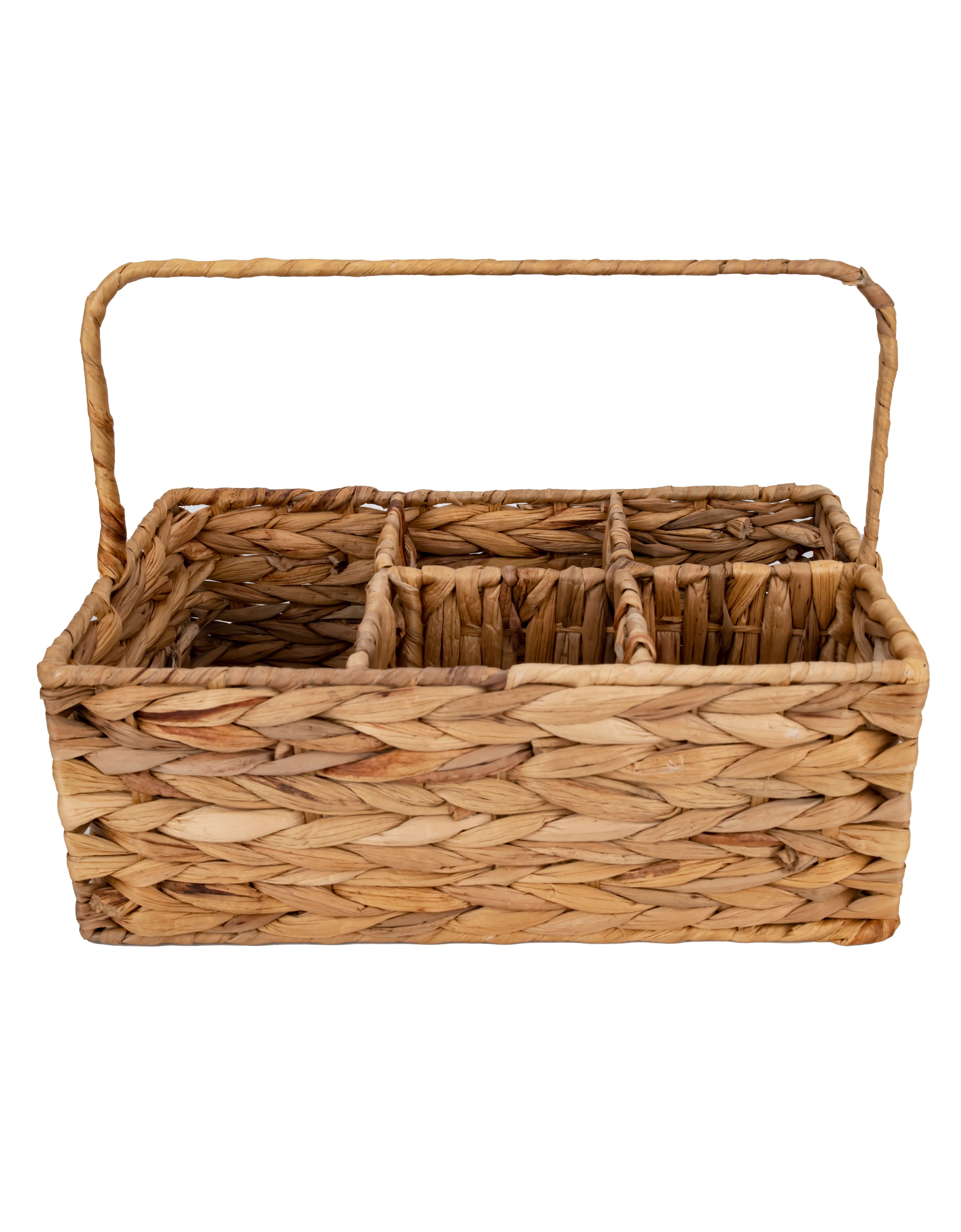 JoJo Fletcher 5 Sections Seagrass Weave Silverware Caddy - Walmart.com