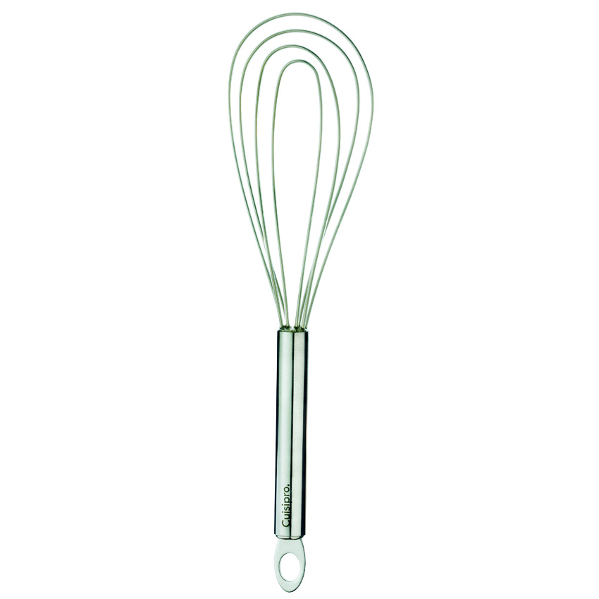 Cuisipro 10-Inch Silicone Flat Whisk, Stainless Steel Handle, Frosted ...