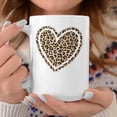 Cute Animal Pattern Leopard Print Heart Girls Coffee Mugs - Walmart.com