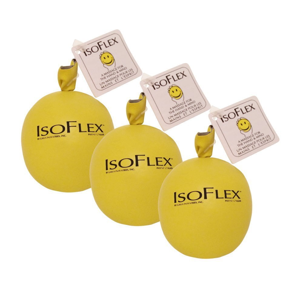 Pack of 3 - Isoflex Ball Happy Face Design - Isoflex Stress Relief ...