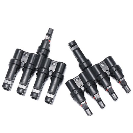 Labymos 1 Pair of T Solar Panel Branch Connectors Cable Coupler ...