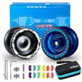 MAGICYOYO Gift Pack of 2 Responsive Yoyos V3 Black + K1 Blue, Included ...