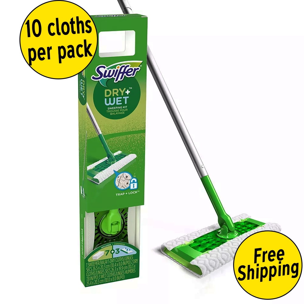 Swiffer Sweeper All-Purpose Mopping and Cleaning Starter Kit, For Dry ...