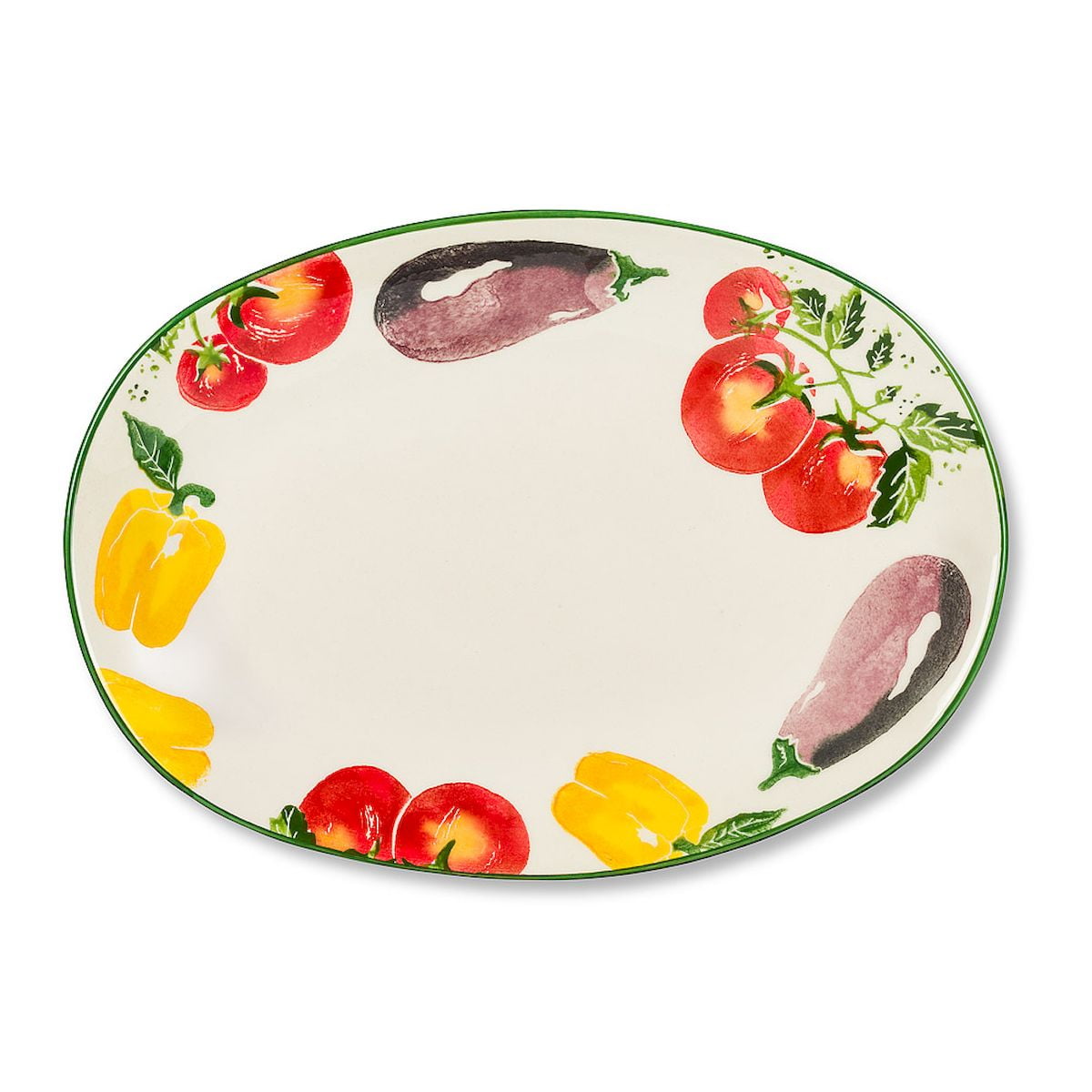 Set of 4 Colourful Veggies Large Oval Platter - Walmart.com