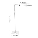 FUTUREORYY 1Pack Vertical Banner Stand 16.3X12.2X5.7in Stainless Steel ...