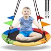 ZenSports Kids Outdoor Spider Swing Set, Heavy-Duty 440lbs, 40’’ Saucer ...