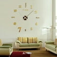 Lighting Wall 3d Mute Frameless Home Decor Diy Clock Sticker Led Light