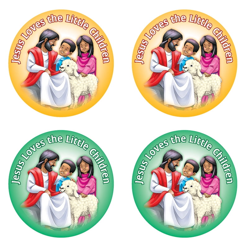 JESUS LOVES THE LITTLE CHILDREN STICKERS 72 PER PK - Walmart.com