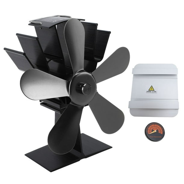 Heat Powered Wood Stove Fan, Silent Operation Thermoelecrtric Module 5 ...