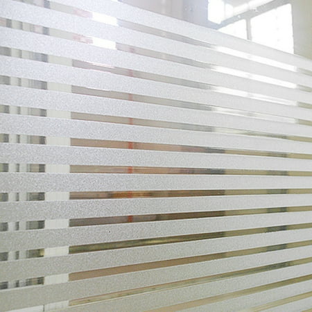2m Frost Privacy Window Film Static Striped Glass Self Adhesive Film ...