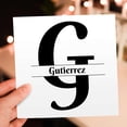 3drose, Bold Script Monogram G - Gutierrez, 6 Greeting Cards with ...