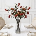 Lunxisen 3 Pcs Artificial Lychee Fruit Branches Home Decor for Wedding ...