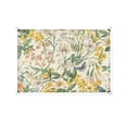 Spring Florals Sun Shade Sail 8'X10' Oil Painted Yellow White Floral ...