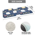 Cute Dog House Bowl Pattern Bath Mat 39x20 Inch Soft Absorbent Non-Slip ...