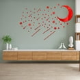 Peel And Stick Tile Stars And Moon Theme Waterproof Acrylic Mirror Wall ...