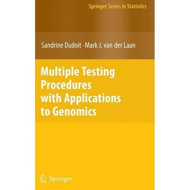 Springer Series In Statistics Multiple Testing Procedures With Applications To Genomics
