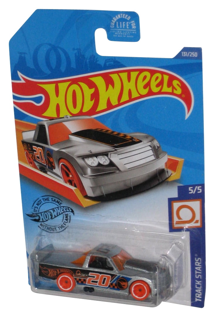 Hot Wheels Track Stars Silver Orange Circle Trucker 5/5 (2017) Toy Car ...