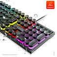 Full Size High Performances USB Cord Keyboards with 104Key RGBs Backlit ...
