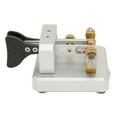 Morse Code Key Double Paddle Automatic Shortwave Portable Cw Morse Telegraph Key For Camping