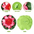 5Pcs EVA Floating Water Lily Lotus Flower Pond Decor 10cm (Red Yellow ...