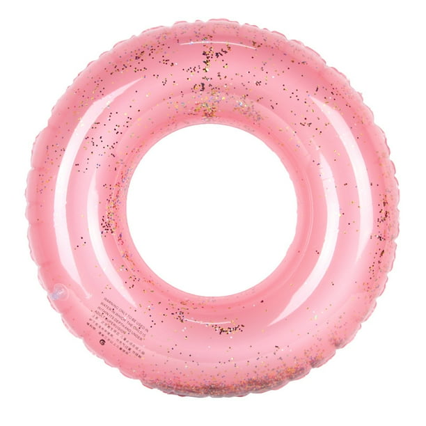 Pool Float Tube, Inflatable Transparent Swimming Ring with Colorful ...
