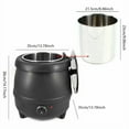 MONIPA 10L Commercial Kitchen Restaurant Electric Food Soup Kettle Pot ...