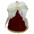 Northlight 14" Red and Gold Angel Christmas Tree Topper, Unlit, 14in x ...