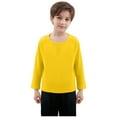 vdgthytj 4 Pack Kids Long Sleeve Shirts Boy Girl Cotton Round Neck ...