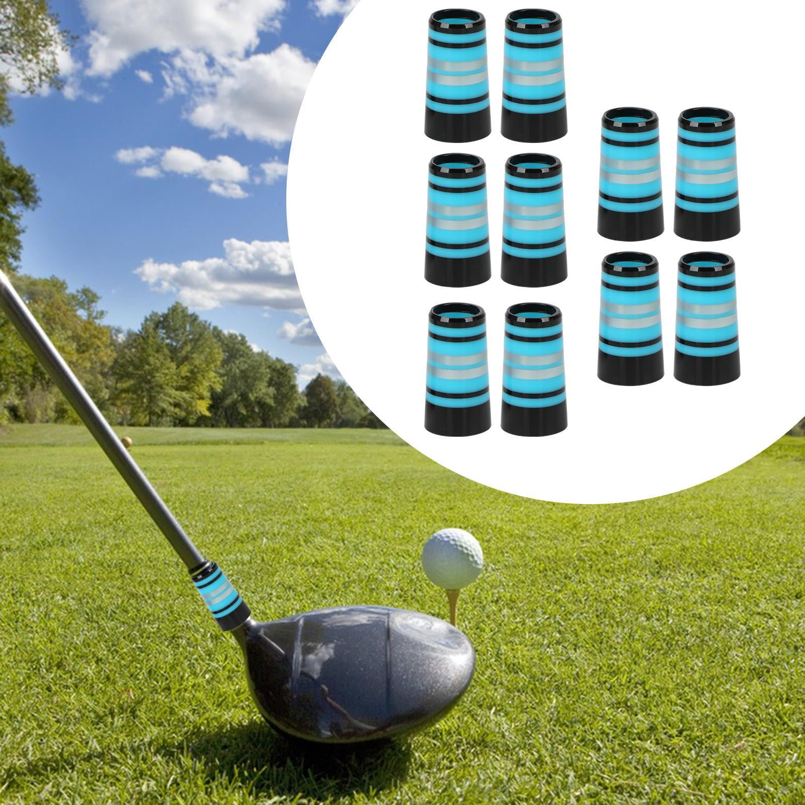 10 piezas Golf Ferrules Golf Ferrules de hierro Club Ferrules Azul ...