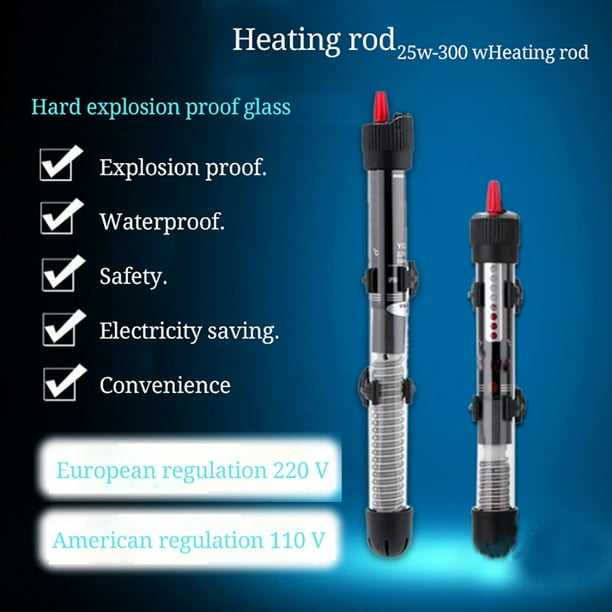 Fish Water Heater 50W Aquarium Heater Fish Water Heater Automatic ...