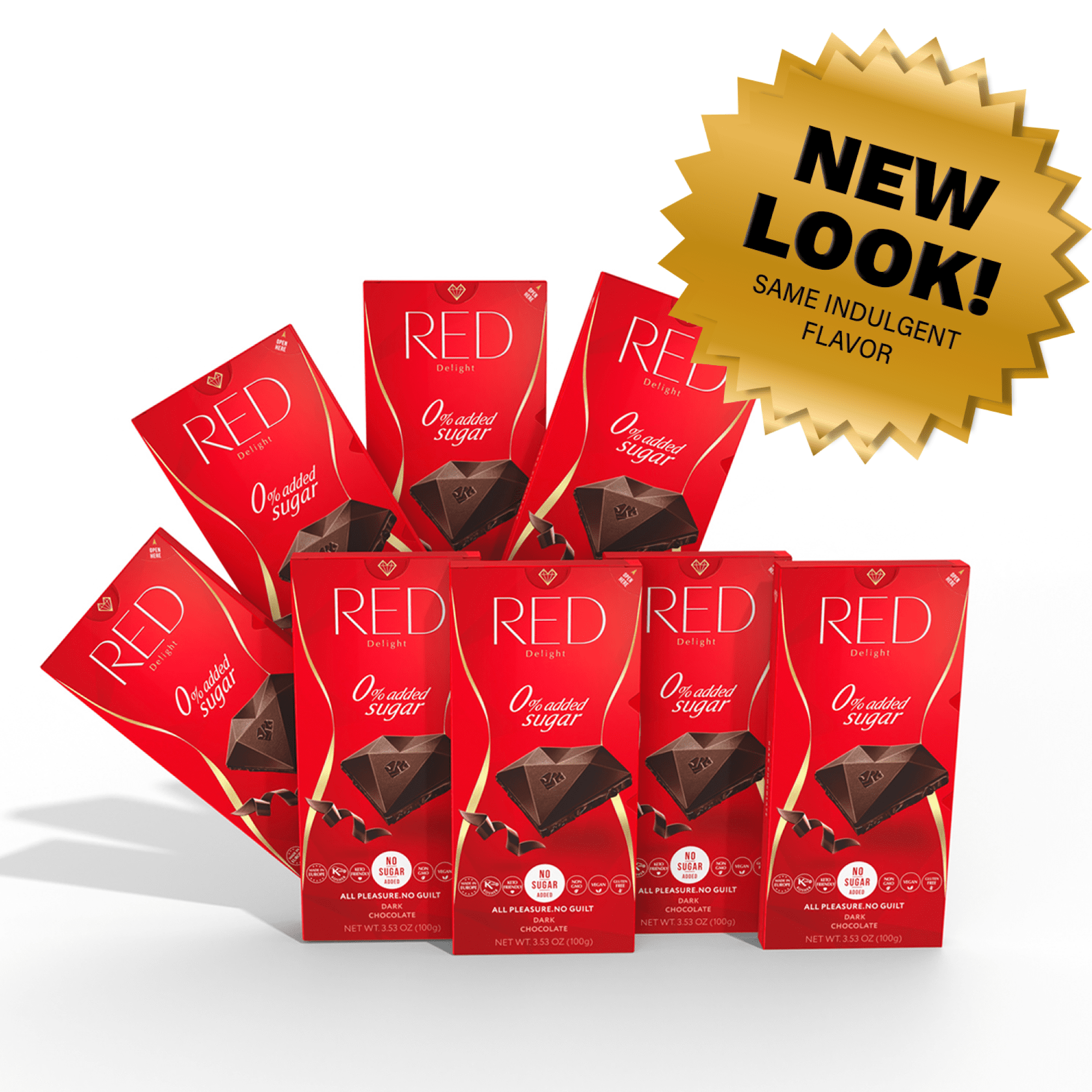 RED Chocolate Dark Chocolate 8 Pack - Walmart.com