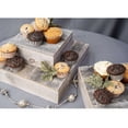 Rustic Farmhouse 9.75" Weathered Gray Wooden Cake Stand, Dessert Stand ...