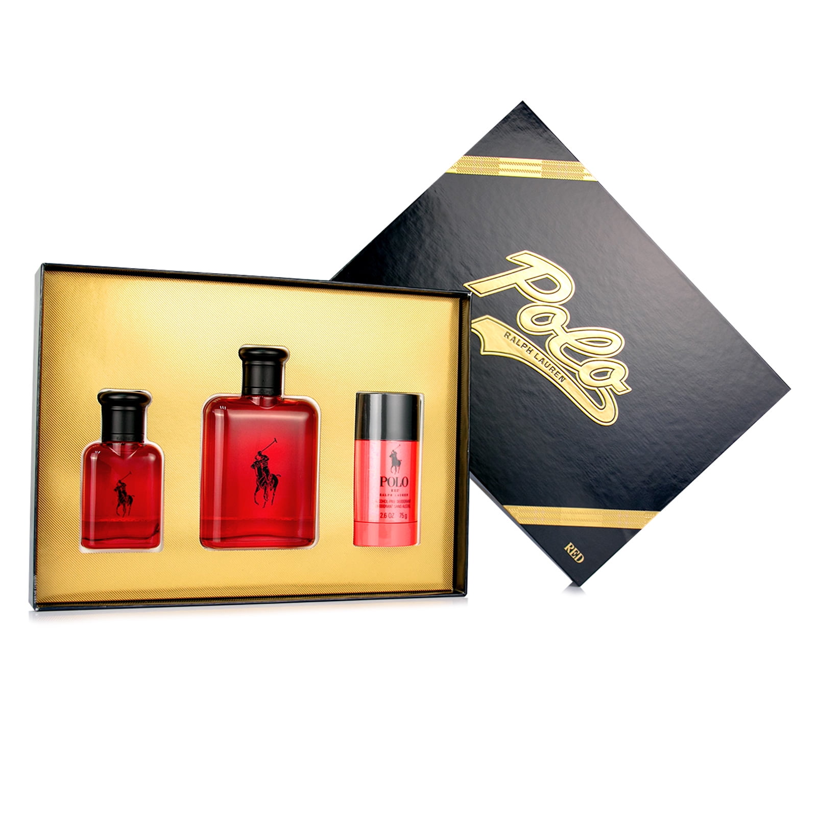 SET CABALLERO POLO RED Ralph Lauren EDT 125ML + DESODORANTE 75 G + EDT ...