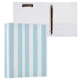 2 Pack PVC Round Ring Binders, 200 Sheet Capacity D-Ring File Folder ...