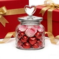 Airtight Glass Jars Decorative Jars, 22oz Jar of Hearts Cookie Jar ...