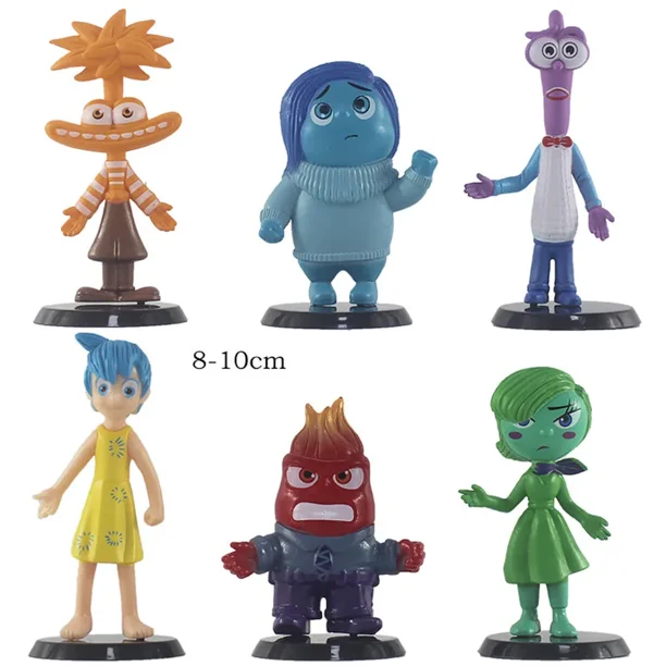 MINISO Hot Inside Out 2 6 piezas Figura Anime Alegría Tristeza Enojo ...