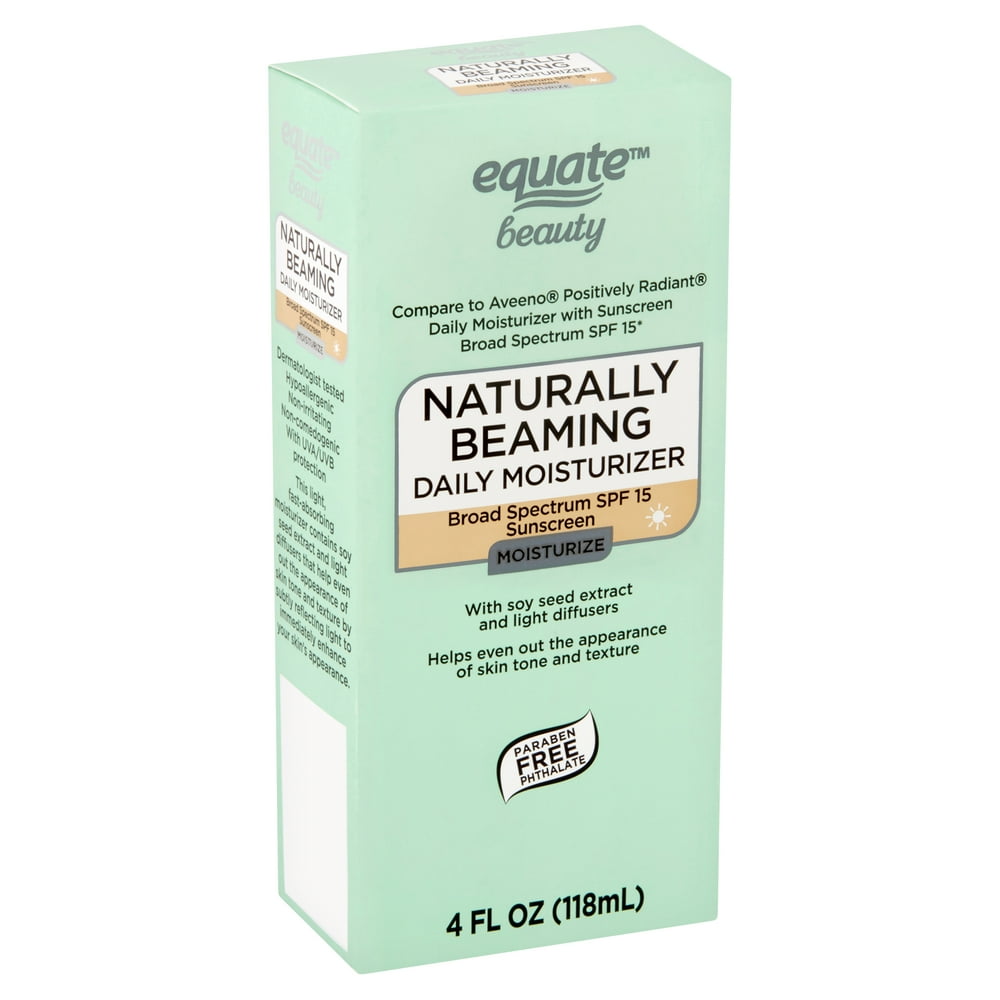 Equate Beauty Naturally Beaming Broad Spectrum Daily Moisturizer ...