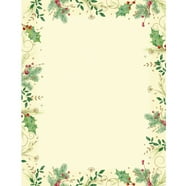 Great Papers Holiday Stationery Dancing Holly - Walmart.com